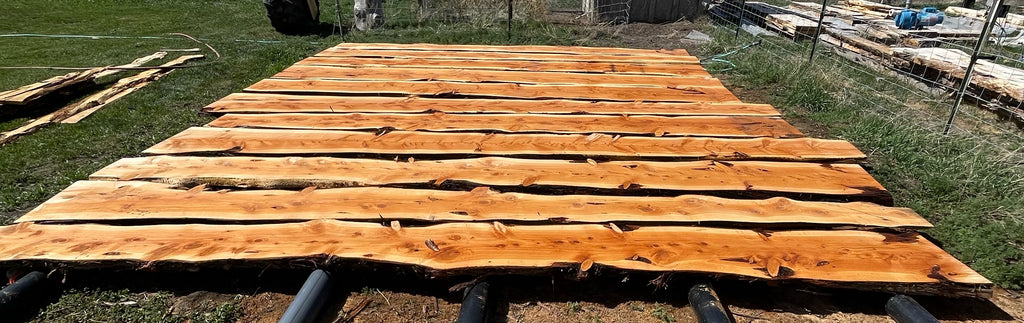 Juniper Slab 1" Thick, 12" to 18" Width with 2 live edges – Juniper Slabs